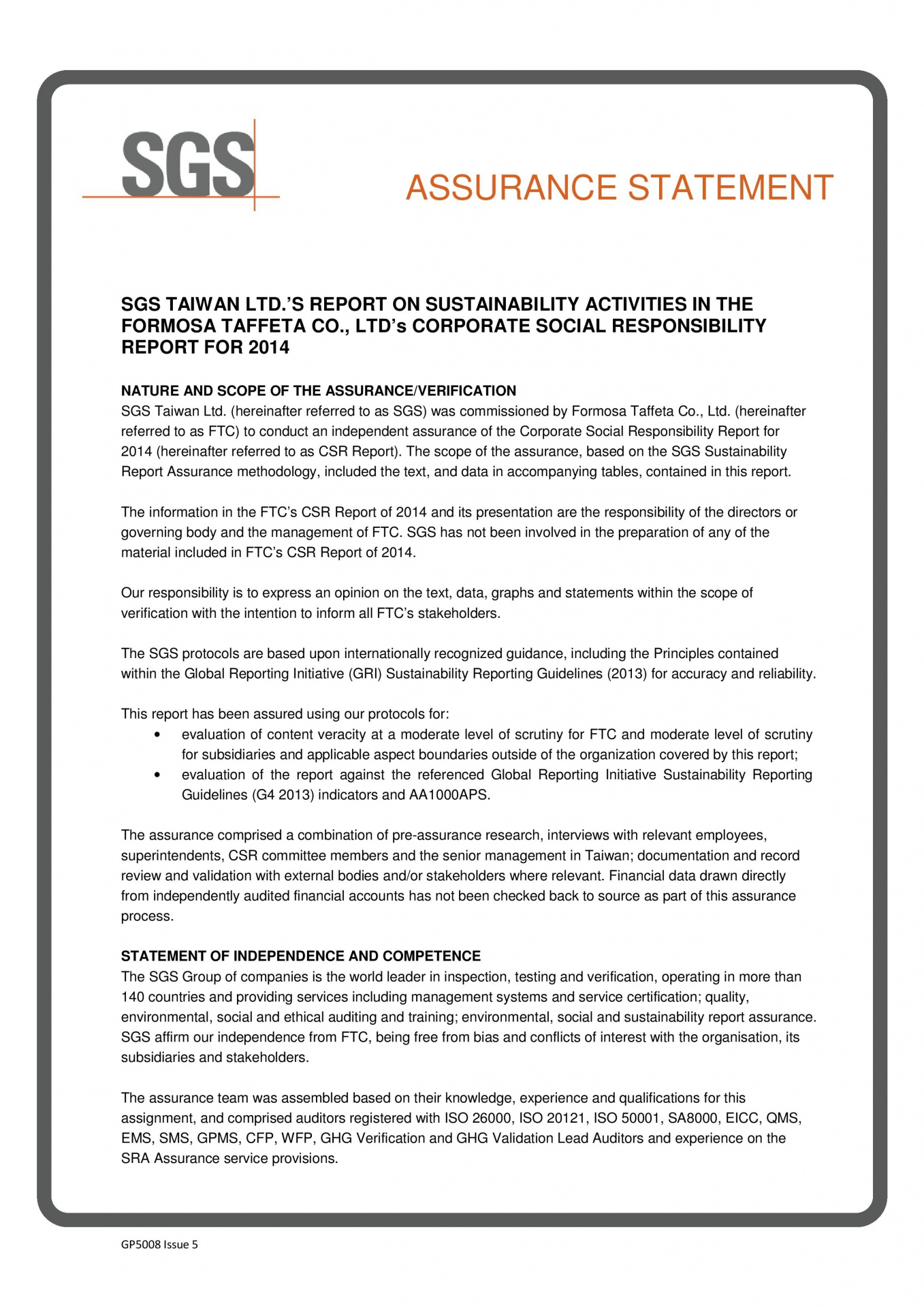 Formosa Taffeta Co., Ltd.